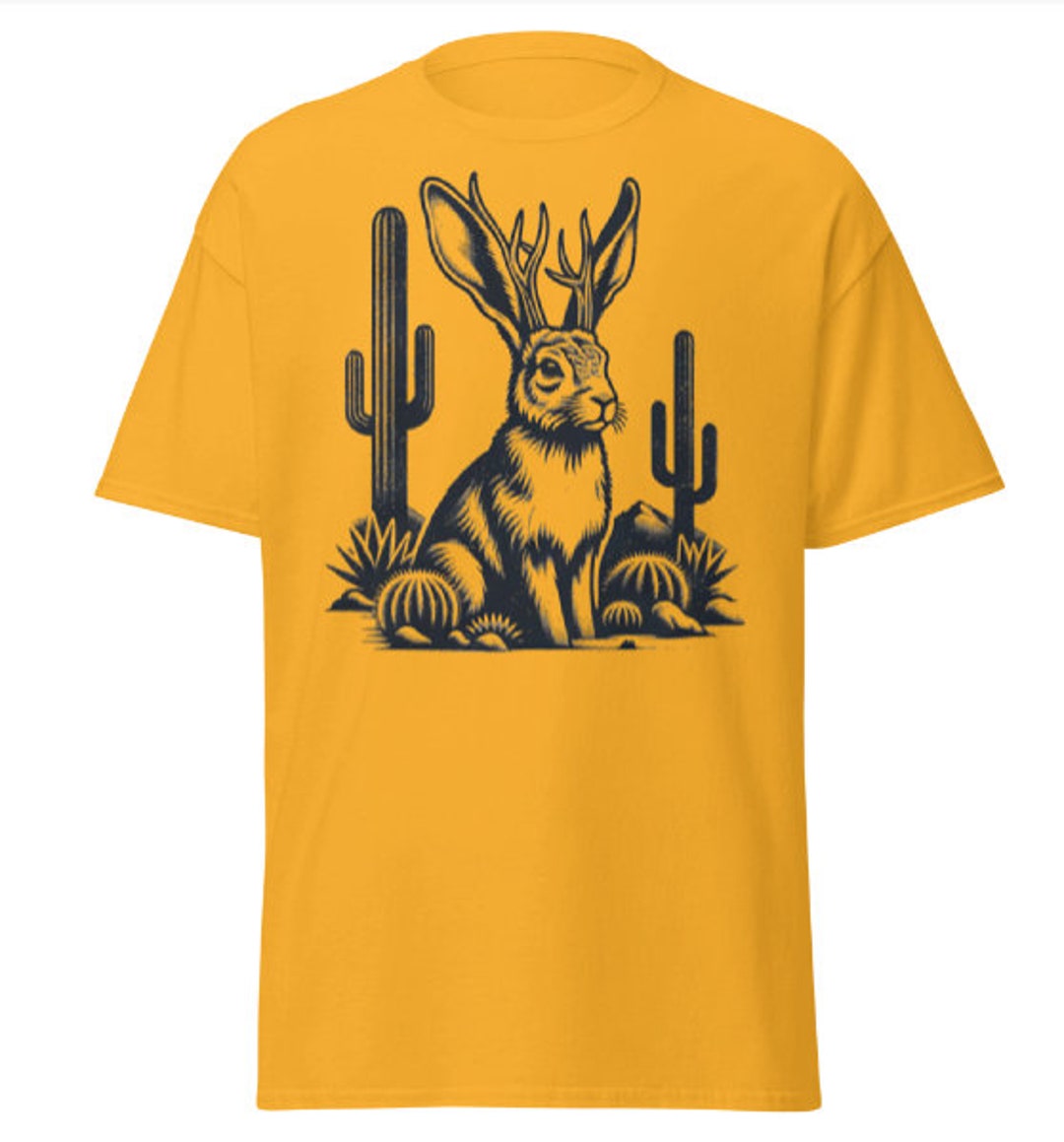 Jackalope Meme T Shirt Cryptid Tee Vintage Southwest Weird Unique ...