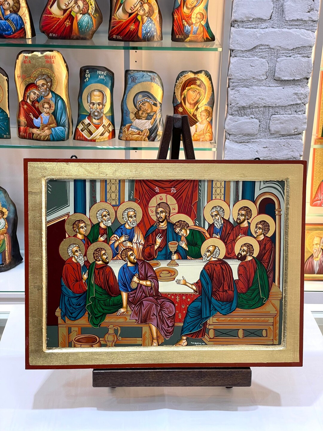 The Mystical Supper Handmade Icon Religious Gift Mount Athos Gift Icon ...