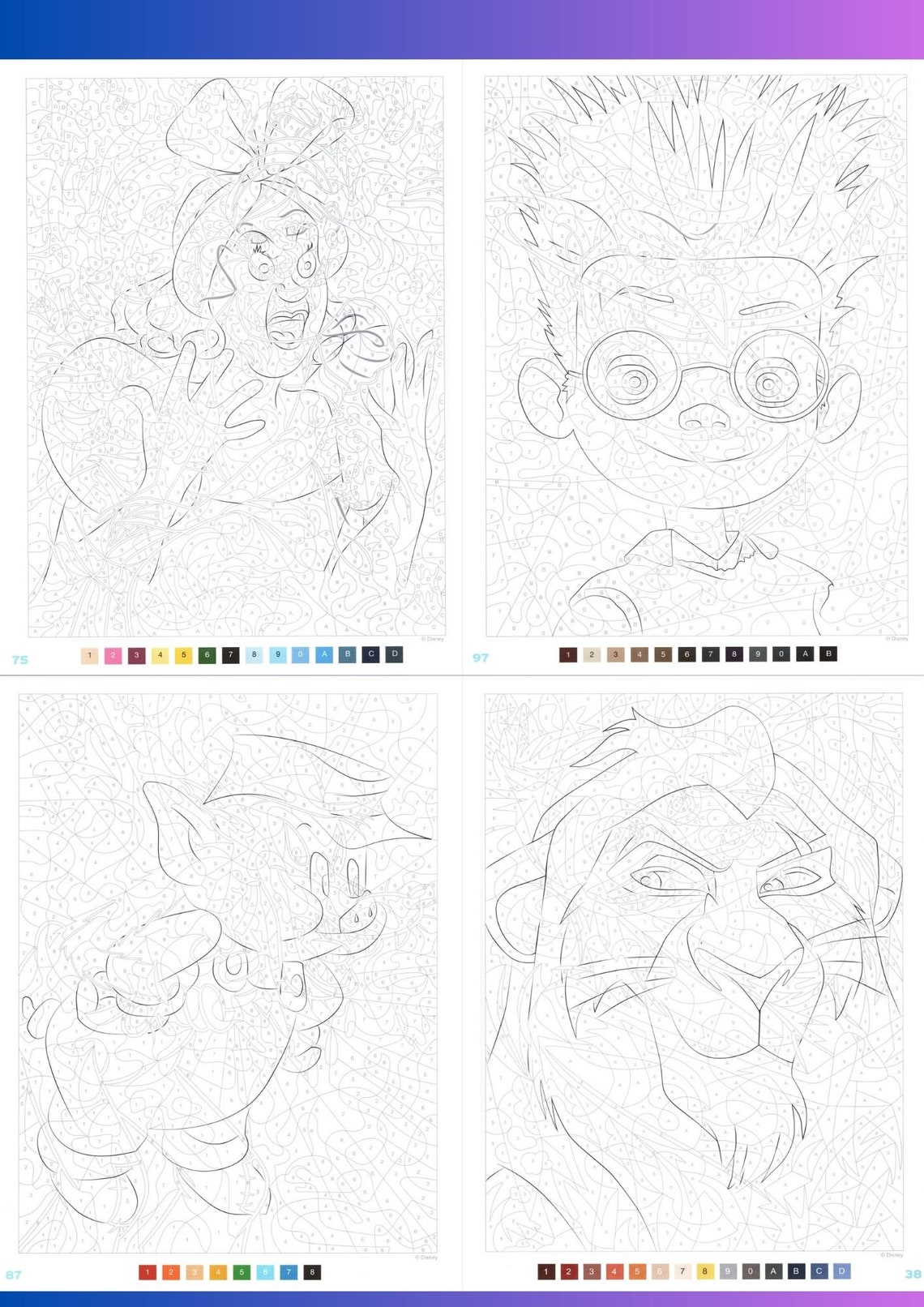 Color by Number Heroes Vs. Villains Printable PDF Instant Digital ...