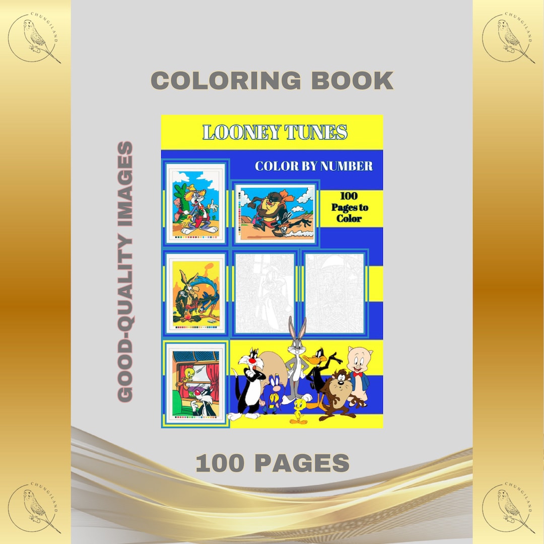 Coloring Book Color by Number 100 Pages to Color Printable PDF Instant ...
