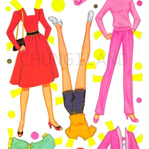 Barbie Paper Doll Angel Face Printable PDF Instant Digital Download - Etsy