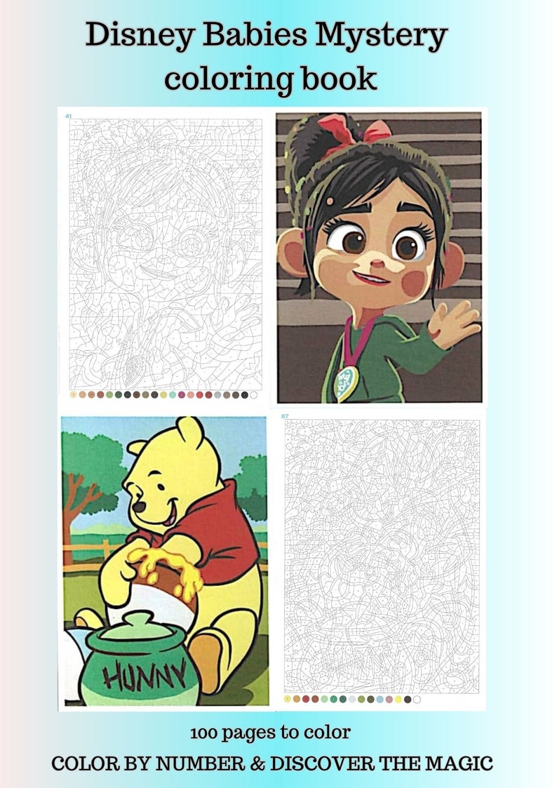 Coloring Book Color by Number Printable PDF Instant Digital Download ...