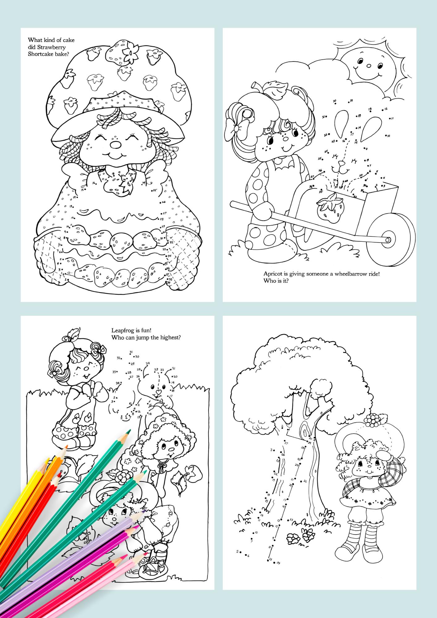 Vintage Coloring Activity Book Printable PDF Instant Digital Download ...