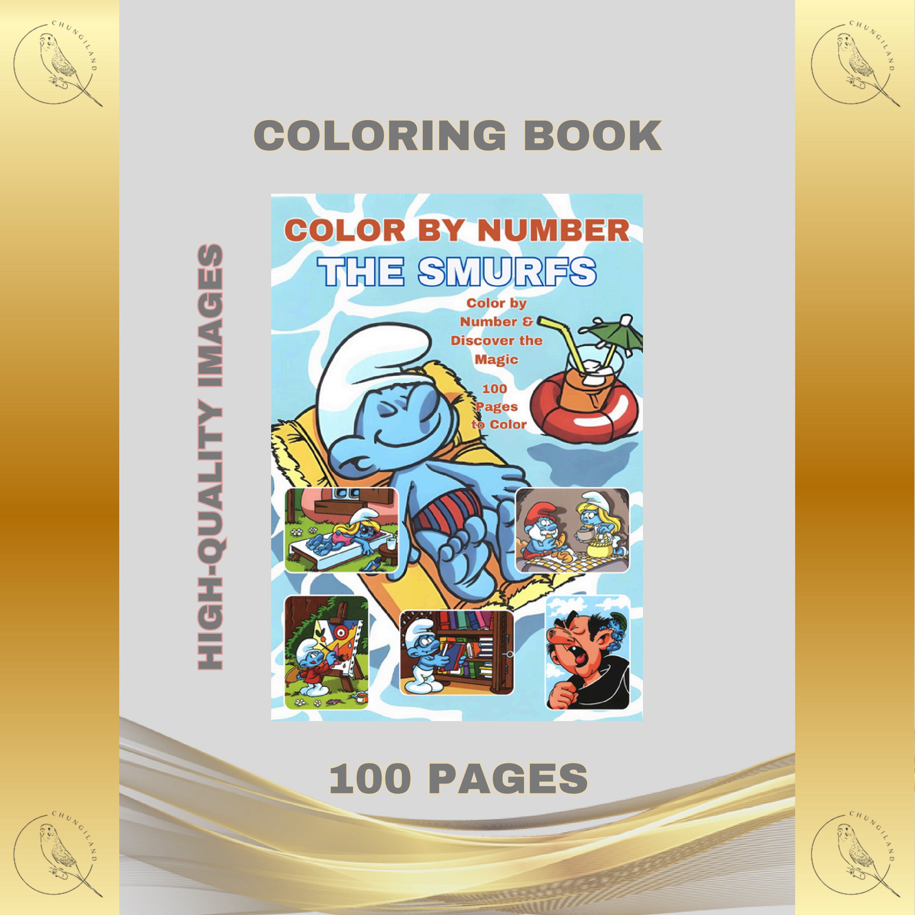 Color by Number 100 Pages to Color Printable PDF Instant Digital ...