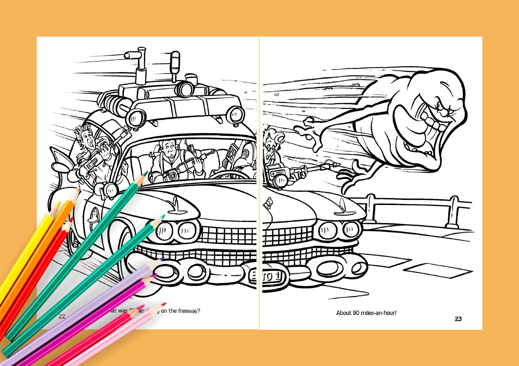 Coloring Book Ghostbusters Joke Riddle Printable PDF Instant Digital ...