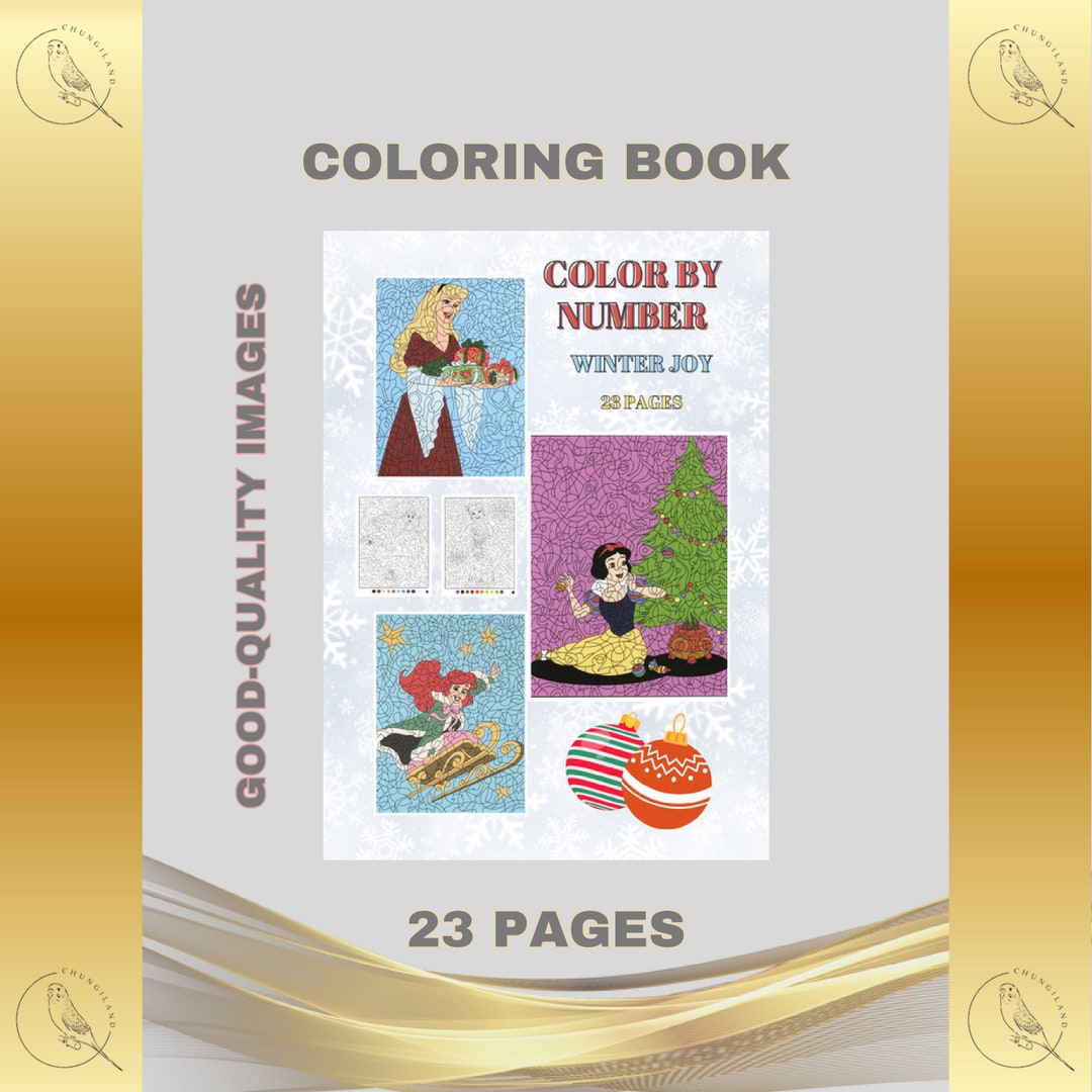 Coloring Book Color by Number 23 Pages to Color Printable PDF Instant ...