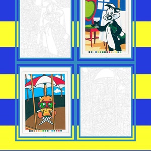 Coloring Book Color by Number 100 Pages to Color Printable PDF Instant ...