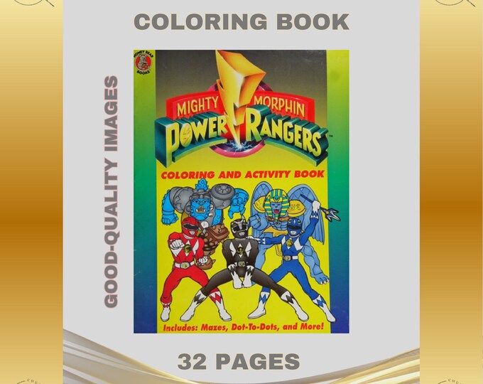 Power Rangers Activity Book Set - Etsy