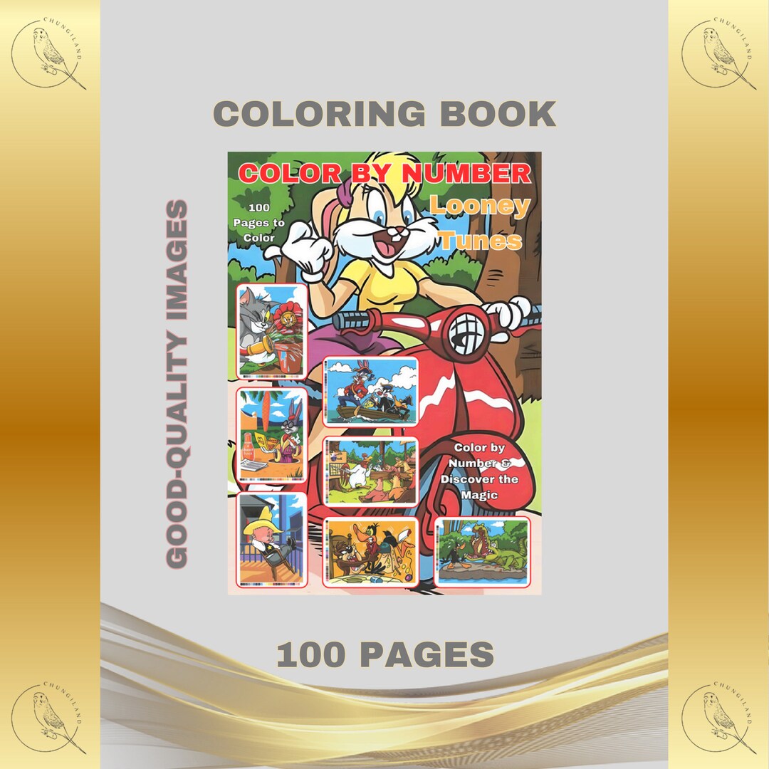 Coloring Book Color by Number 100 Pages to Color Printable PDF Instant ...