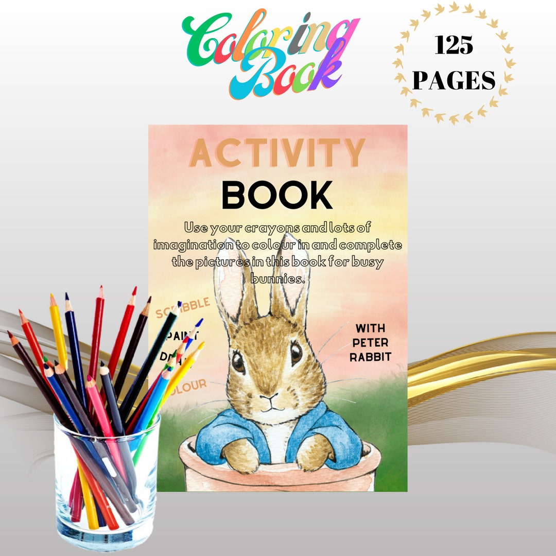 Vintage Coloring Activity Book 125 Coloring Pages Printable PDF Instant ...