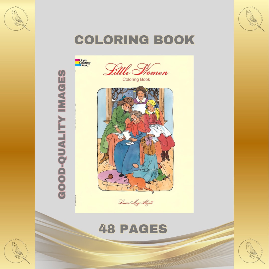 Vintage Coloring Book Printable PDF Instant Digital Download 48 Pages ...