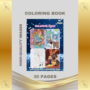 Coloring Book Color by Number Printable PDF Instant Digital Download 30 ...