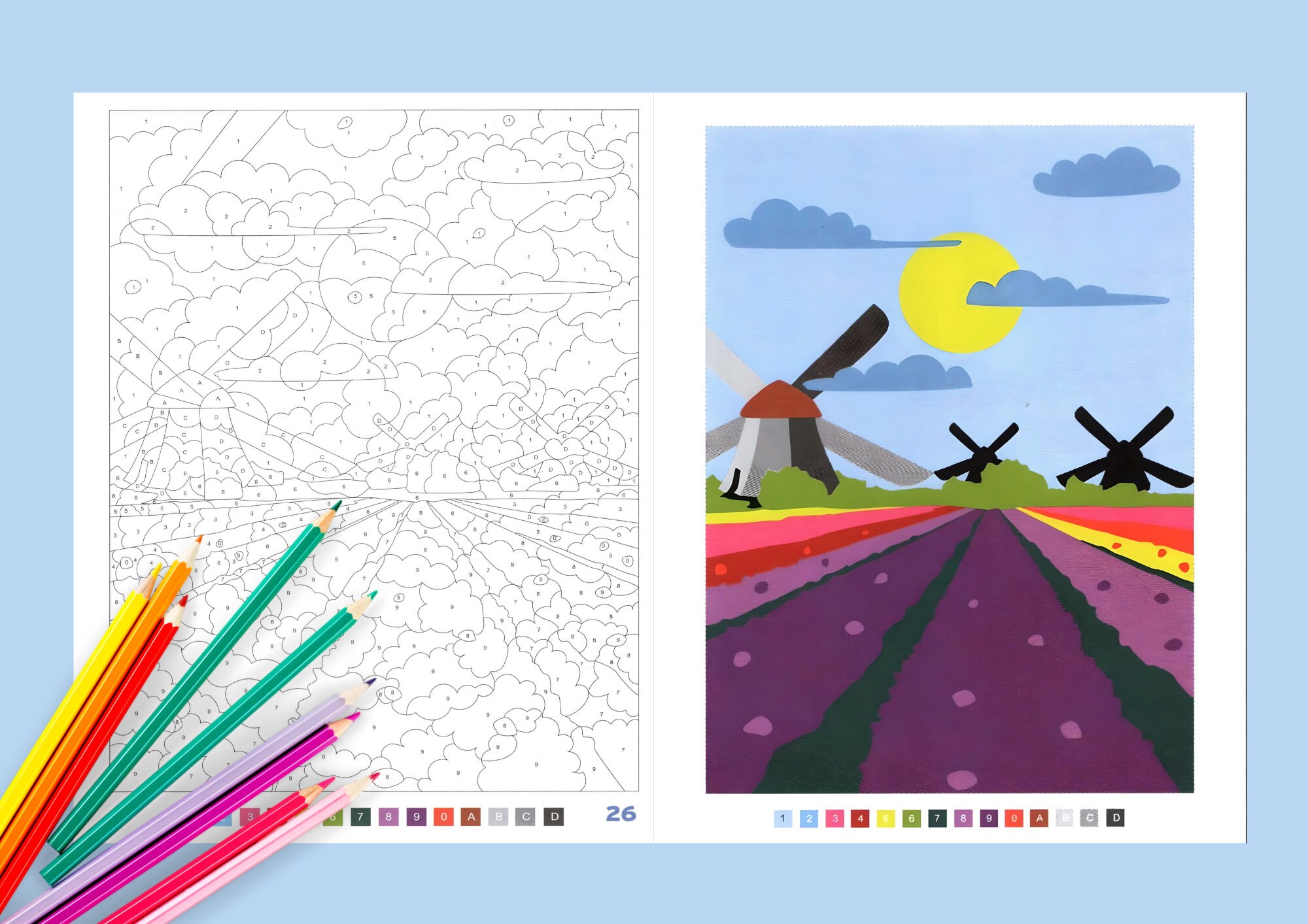 Color by Number 100 Pages to Color Printable PDF Instant Digital ...