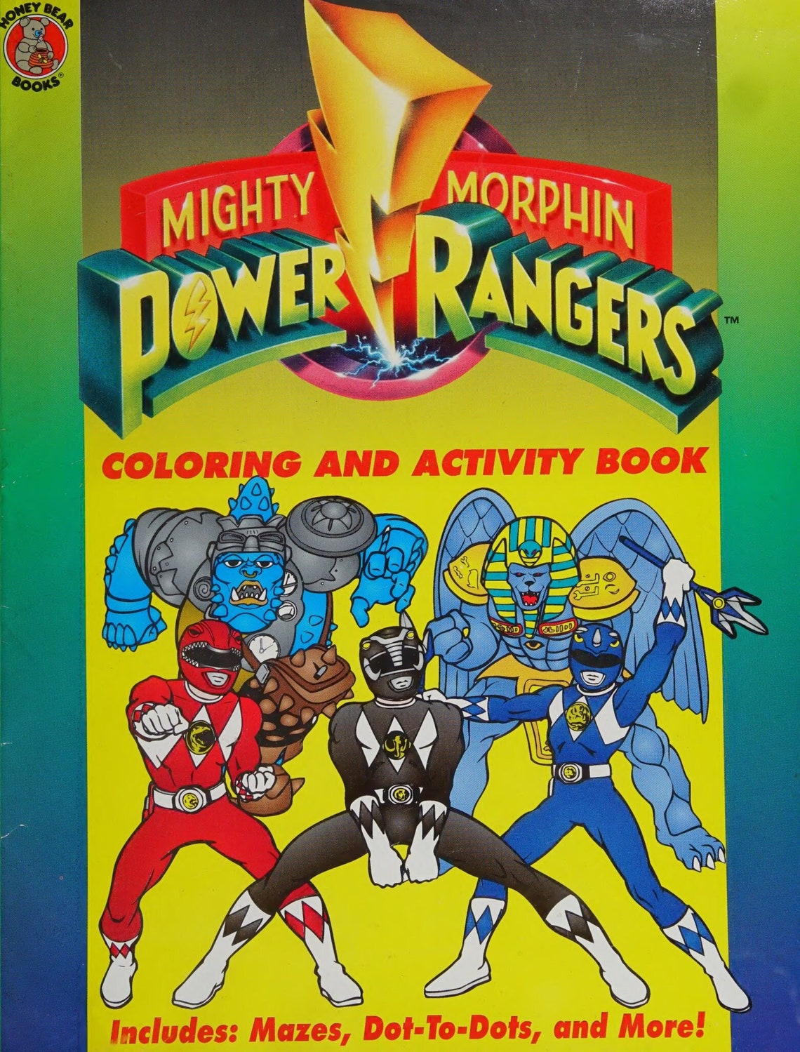 Vintage Coloring Book Power Rangers PDF Printable Instant Download ...