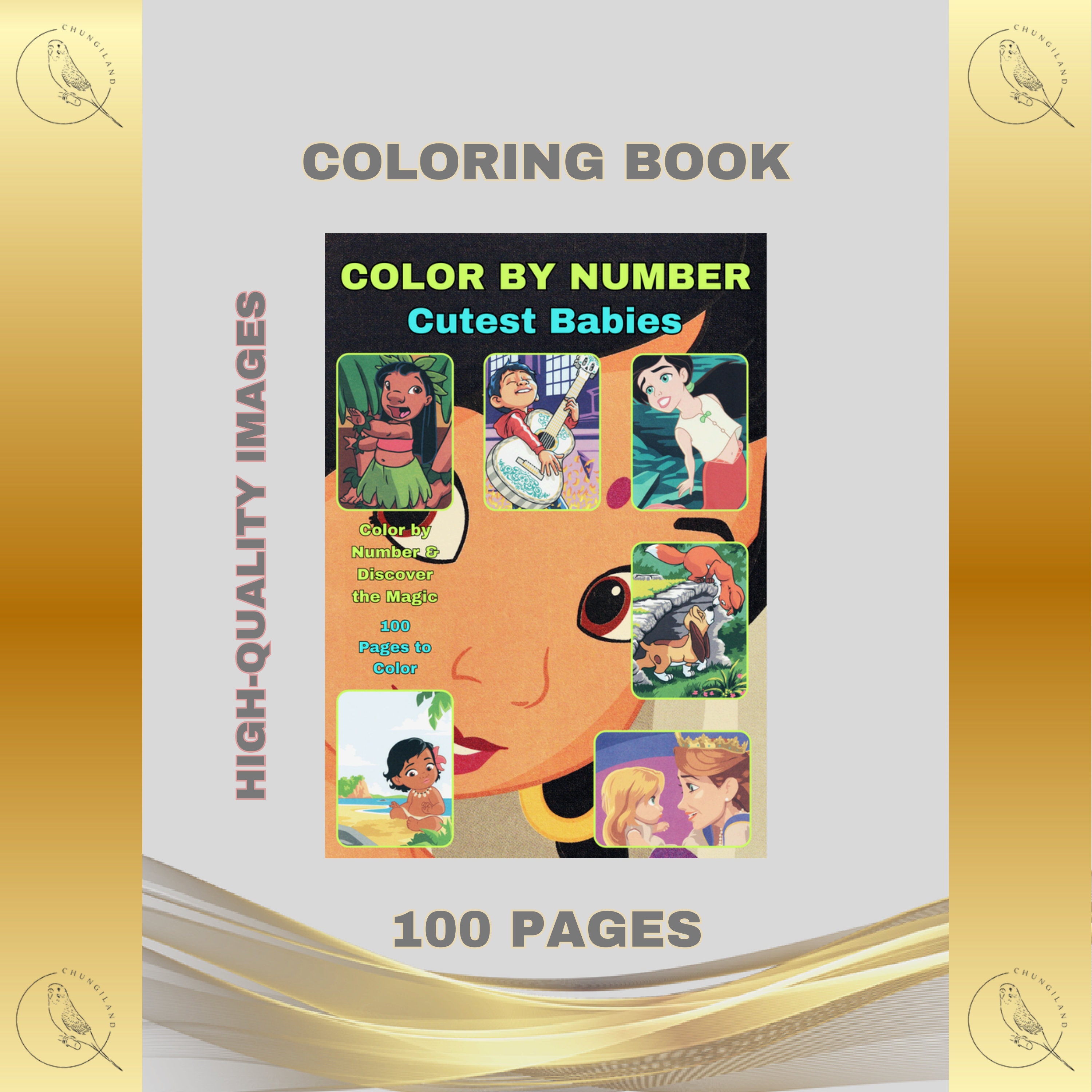 Color by Number 100 Pages to Color Printable PDF Instant Digital ...
