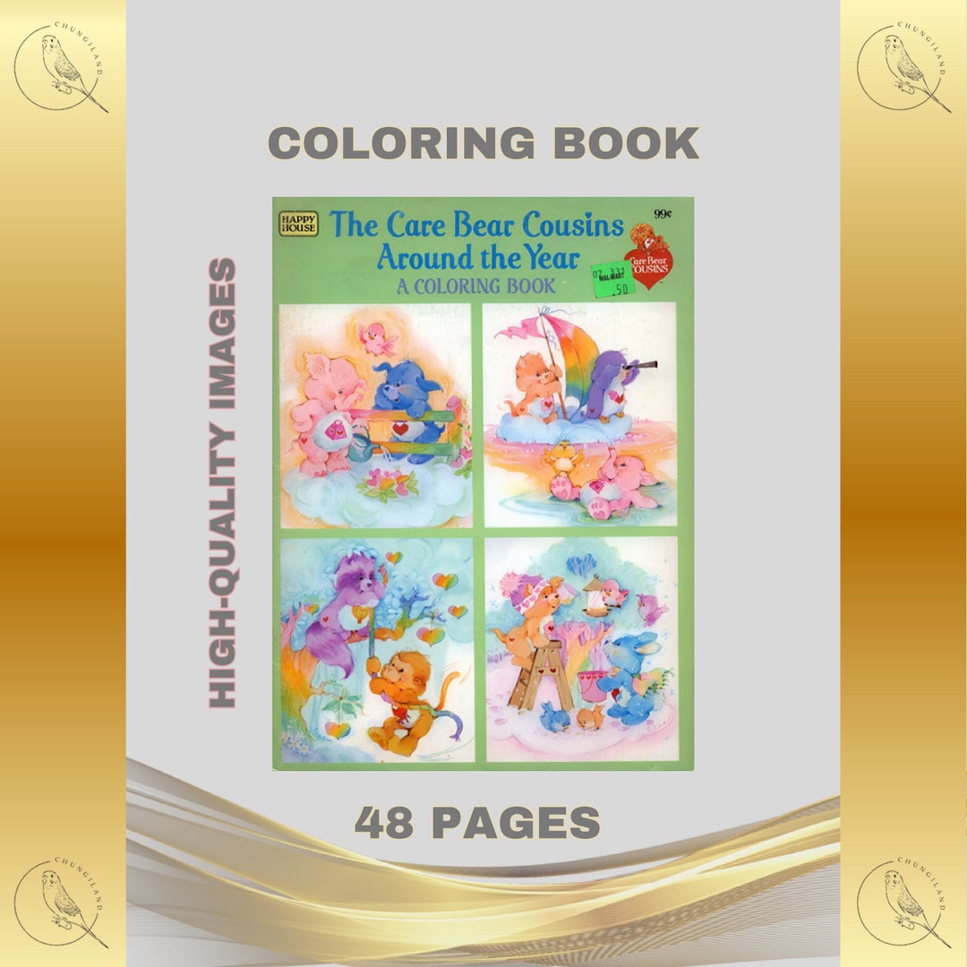 Coloring Book the Care Bears 48pages Printable PDF Instant Digital ...