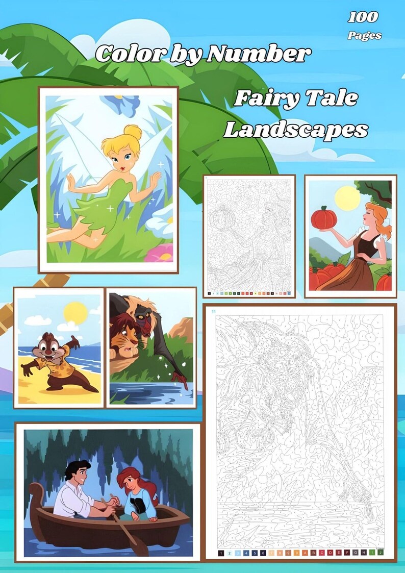 Color by Number Coloring Book Printable PDF Instant Digital Download ...