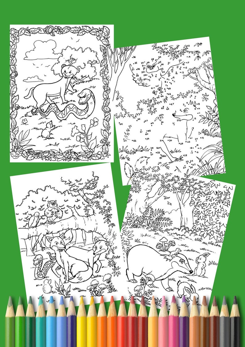 Coloring Book Printable PDF Instant Digital Download 96 Pages to Color ...