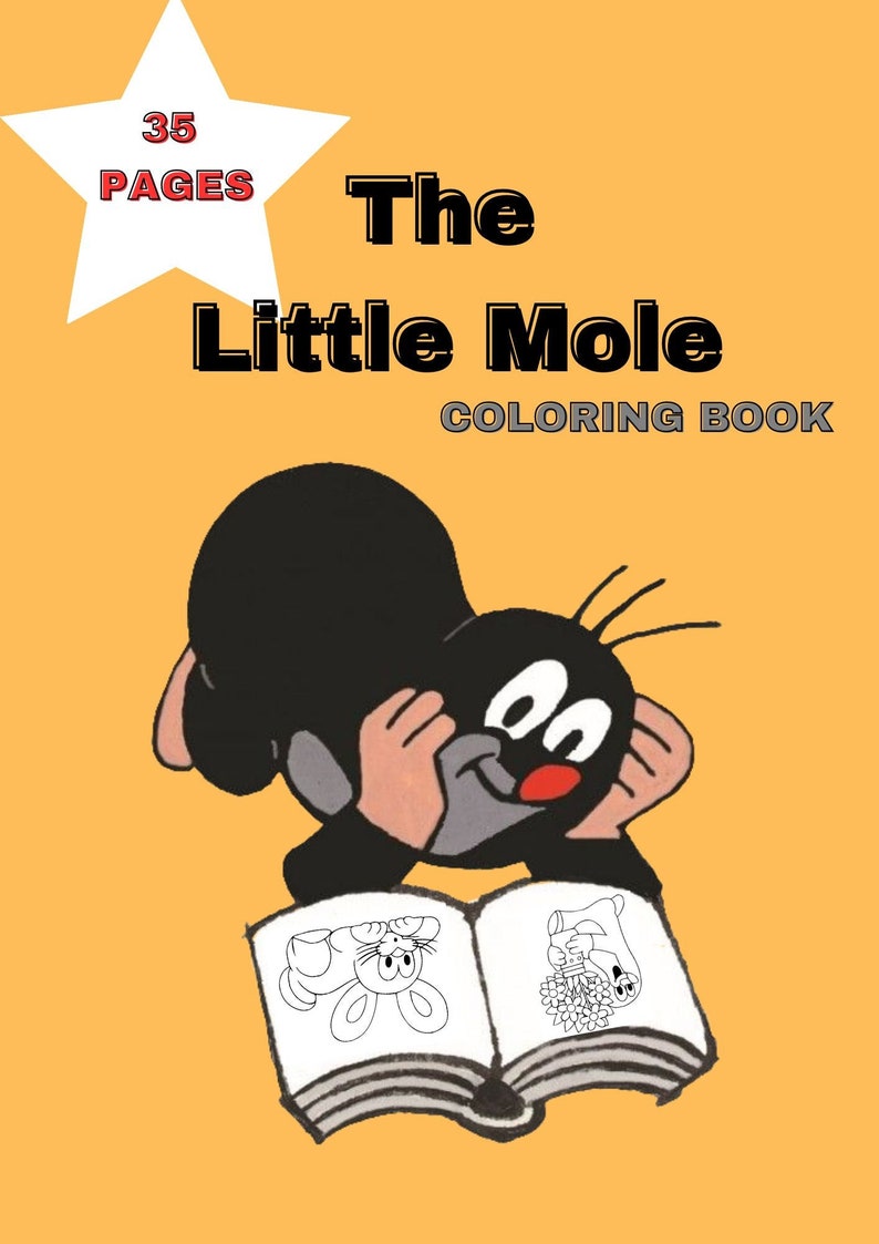 Vintage Coloring Book the Little Mole - Etsy