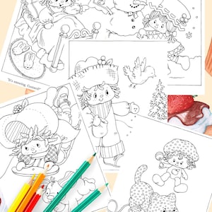 Vintage Coloring Book Strawberry Shortcake Printable PDF Instant ...