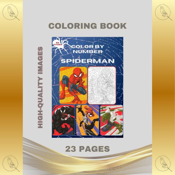Spiderman Digital Download Coloring - Etsy