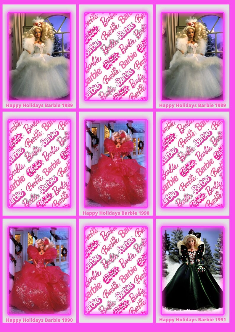 Card Game Barbie Printable PDF Instant Digital Download Happy - Etsy