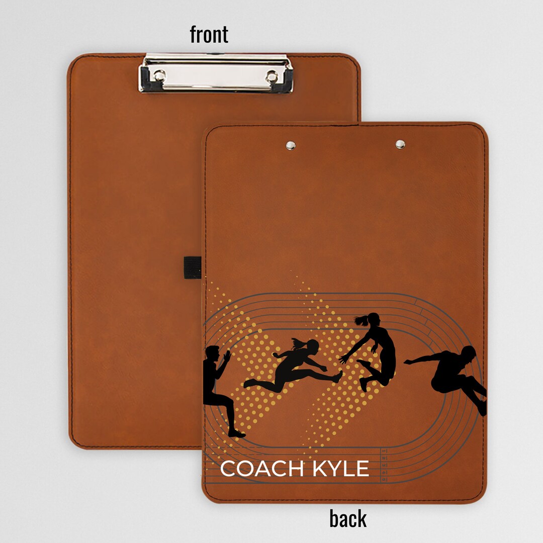 Personalized Track Coach Clipboard Long Jump Custom Gift Idea All Star ...
