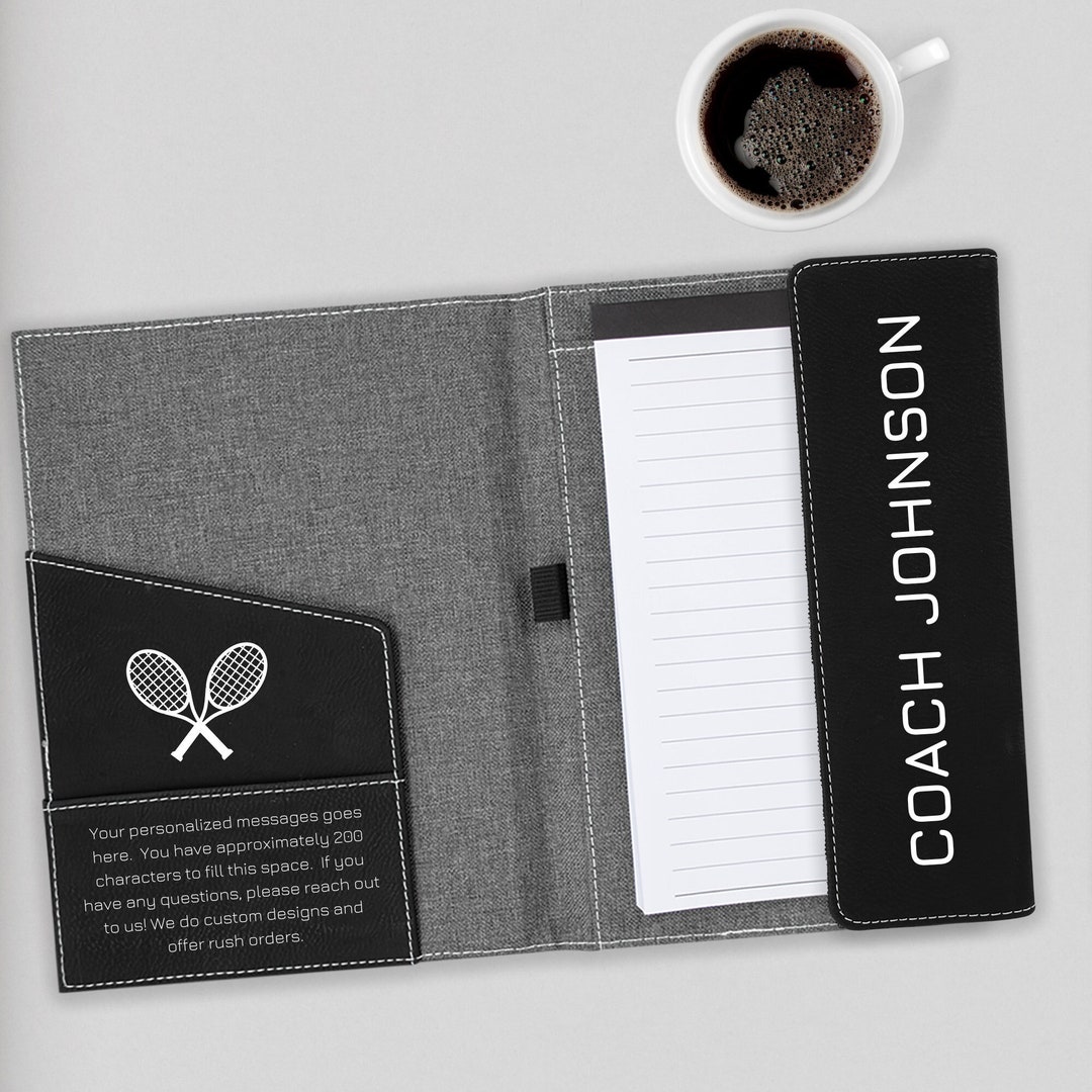 Personalized Tennis Coach Portfolio Custom Gift Idea Tennis Coach ...