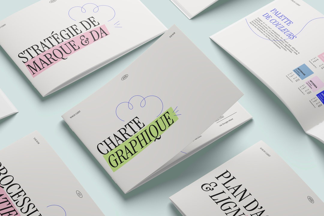 Set of Templates in French for Freelance Graphic Designer Customer ...