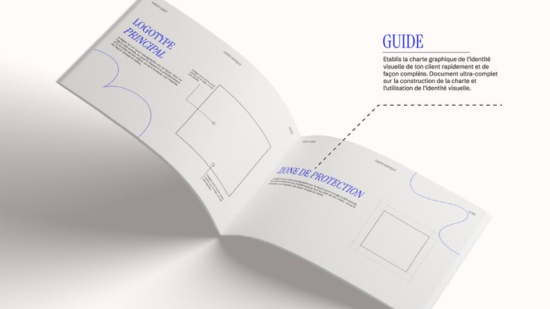 Graphic Charter Template in French Brand Guide Template Indesign - Etsy