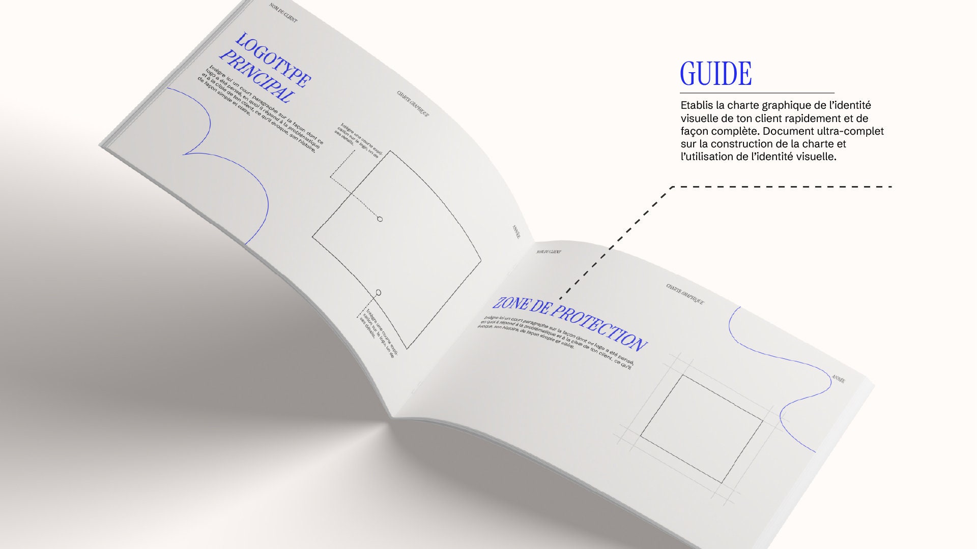 Charte Graphique - Template en Français - Modèle de guide de marque ...