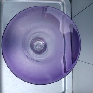 Purple Vase Vintage Glass - Etsy UK