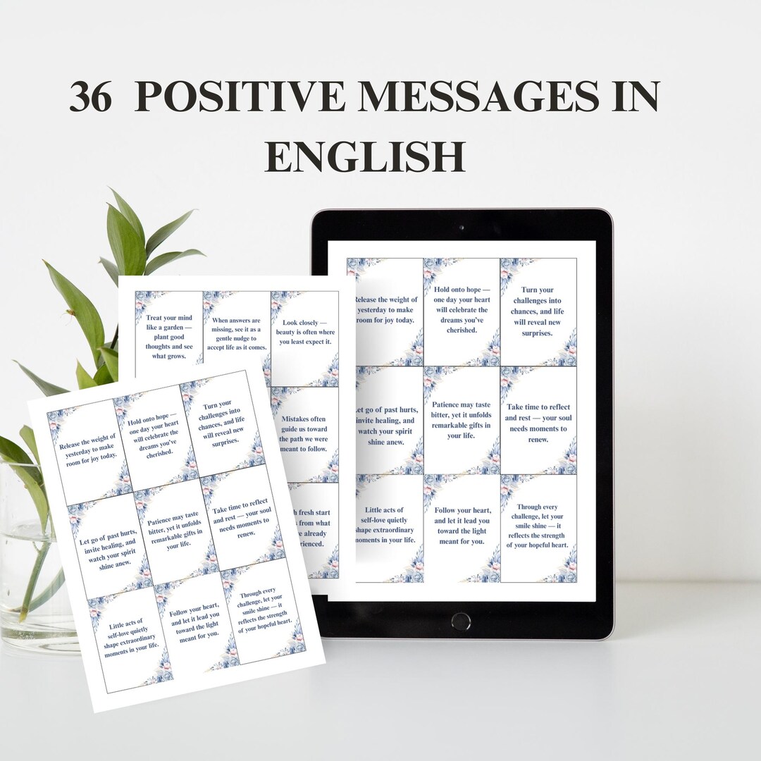 36 Motivational Quote Cards Printable | Daily Inspiration & Positive ...