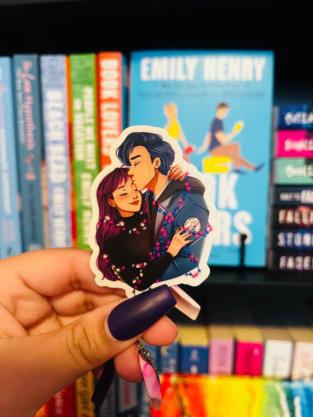 Spencer and Nick Holiday Pride Lights Sticker asexual - Etsy