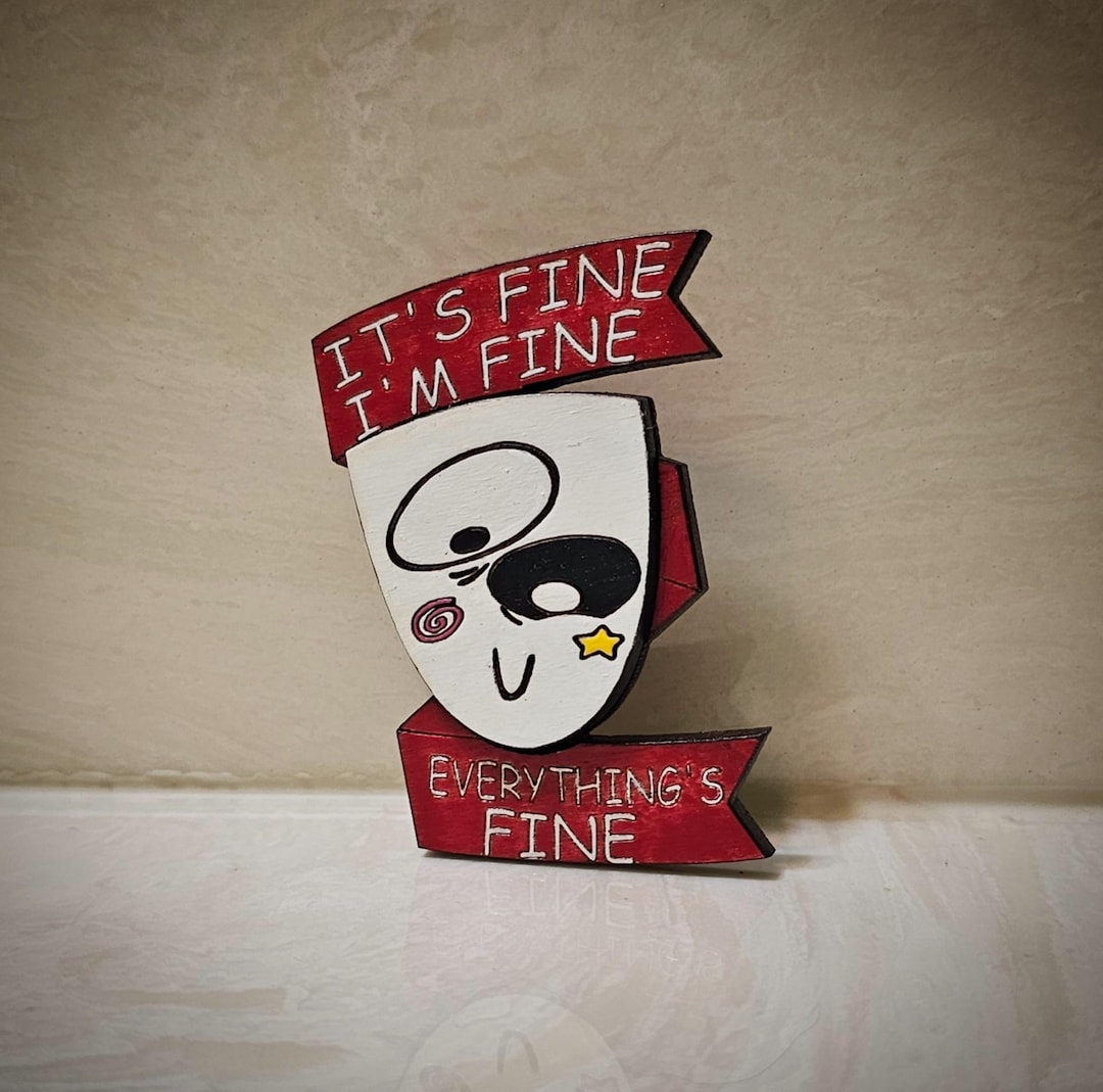 Shift Manager Gangle "not Having Any Kind of Crisis" Handpainted Wooden ...