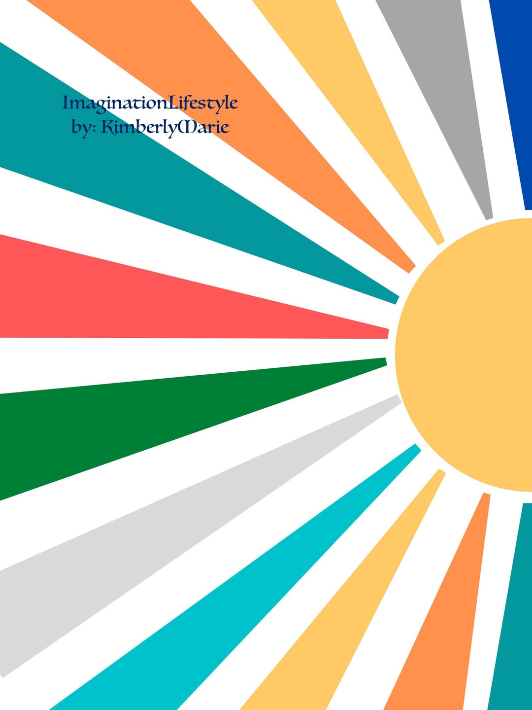 Boho Sun Rays Digital Print - Etsy