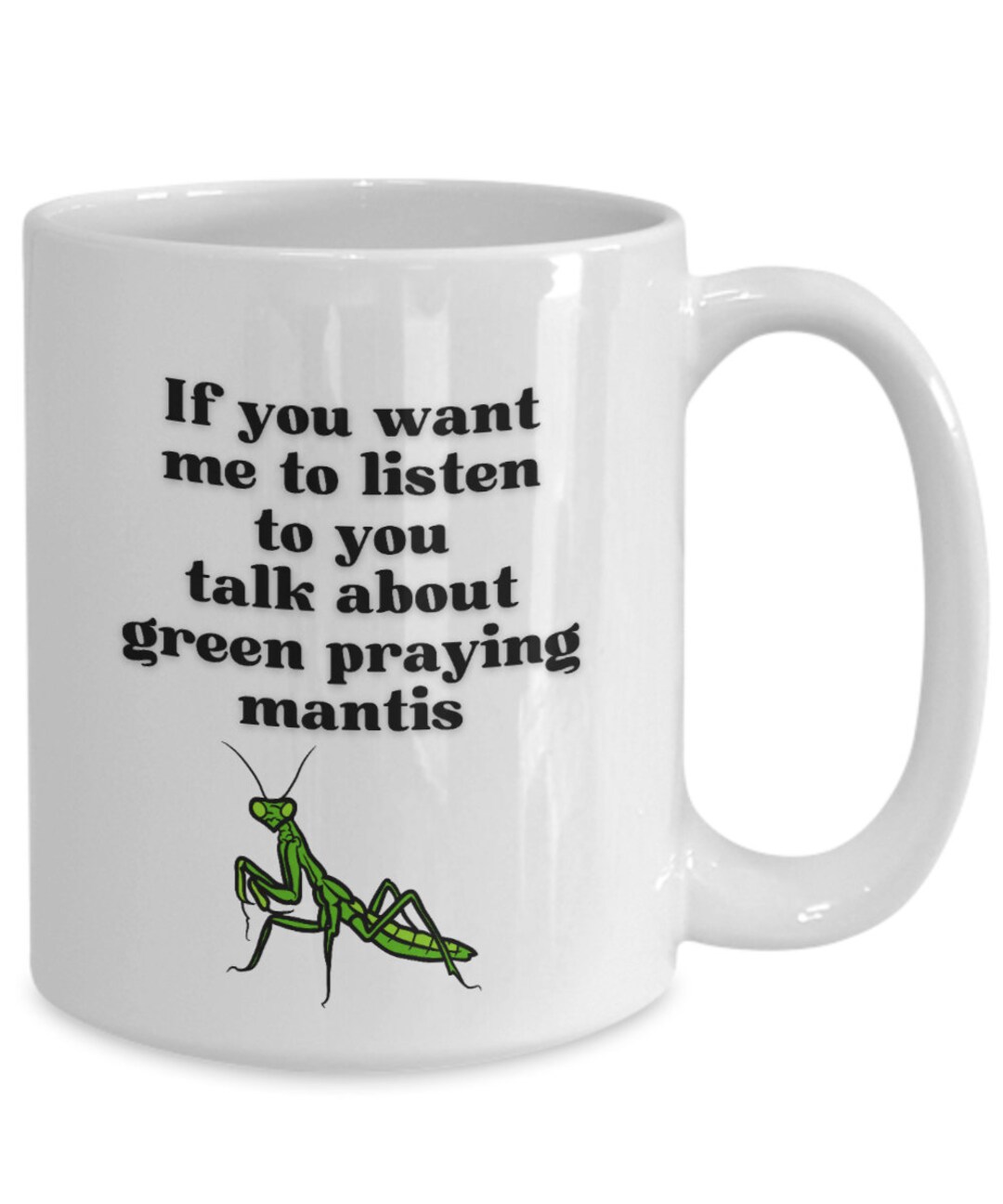 Green Praying Mantis Mug, Insect Science Gifts, Entomologist ...