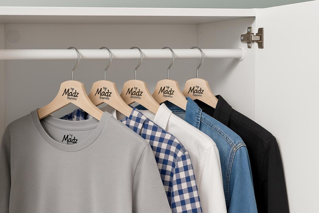 Custom Logo Hangers – Engraved Wooden Hangers, Personalized Business ...
