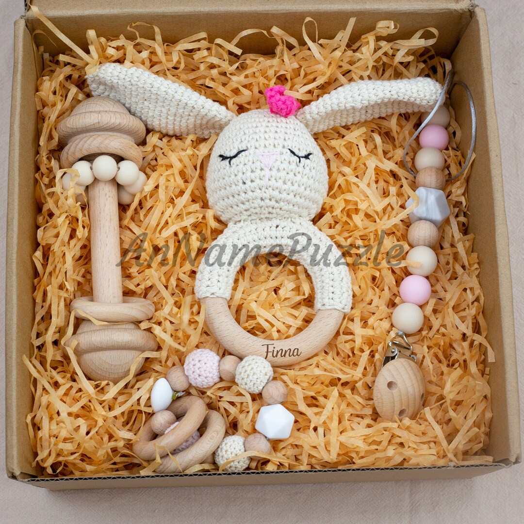 Personalized Crochet Rattle Name Shower Gift Custom Baby Rattle Crochet ...