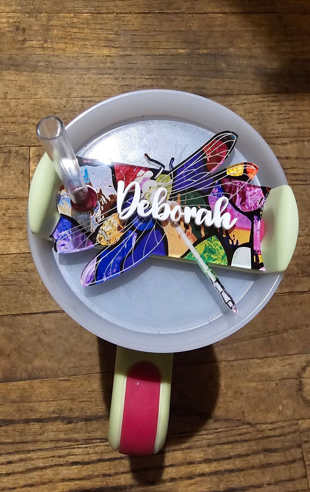 30oz, 40oz or 60oz Stanley Dragonfly Name Tag, Personalized Dragonfly ...