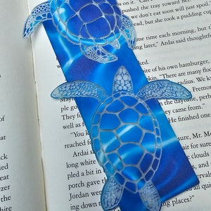 Engraved Acrylic Sea Turtle Bookmark, Engraved Bookmark, Book Accessory ...