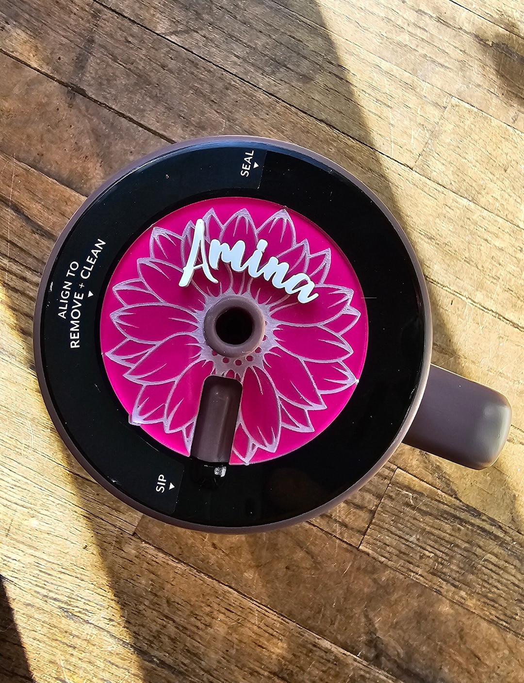 40oz 30oz Brumate Era Cup Flower Topper, Personalized Tumbler Plate ...