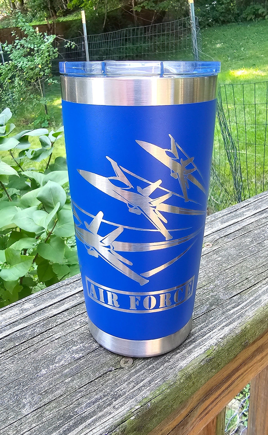 Engraved Air Force Tumbler, Laser Engraved, Coffee Mug, Travel Mug ...