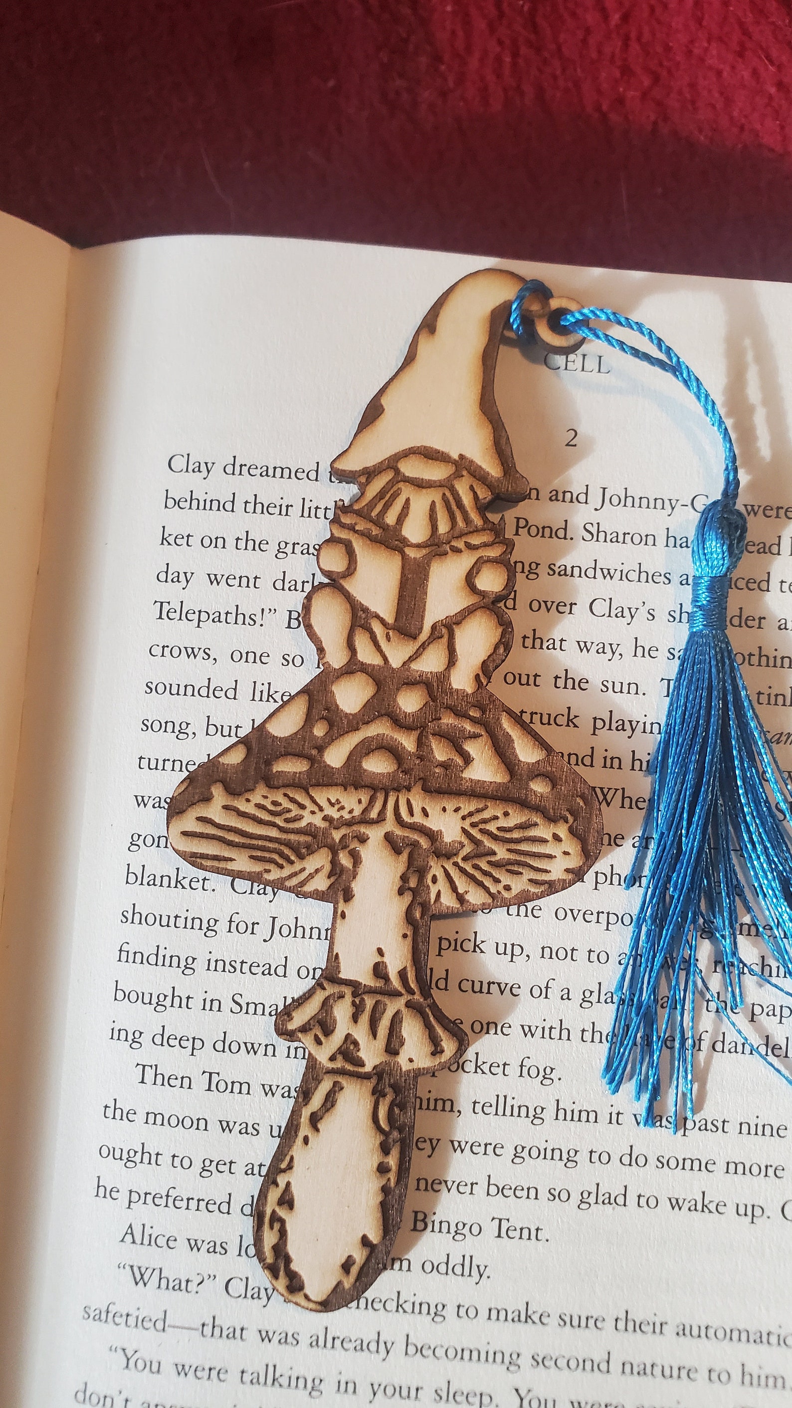 Engraved Gnome Bookmark Wooden Bookmark Laser Engraved Book - Etsy