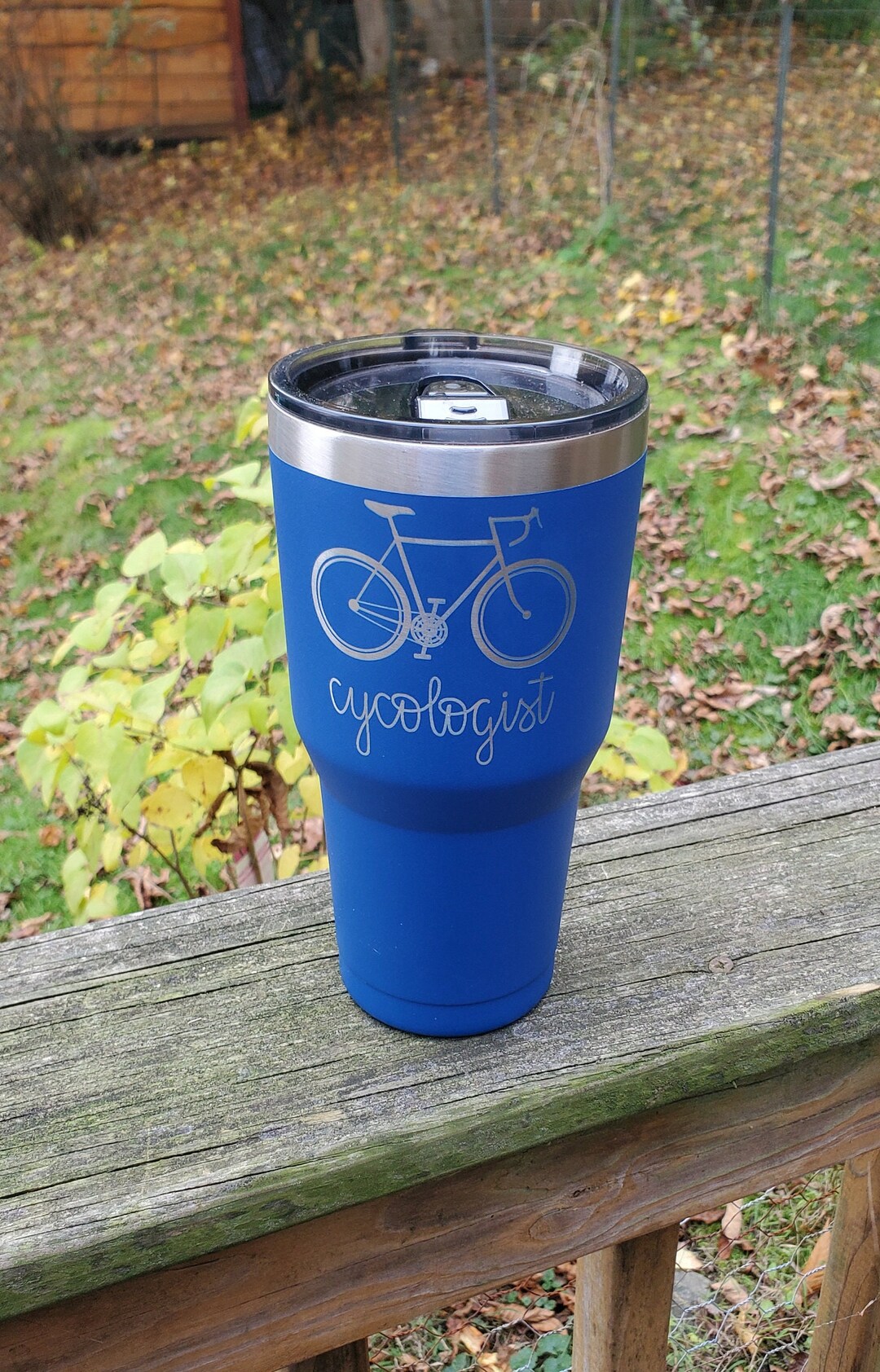 Cycologist Engraved Tumber, 20oz, 30oz, Laser Engraved, Personalized ...