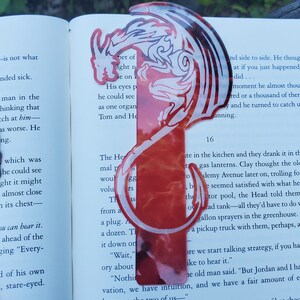 Engraved Acrylic Dragon Bookmark, Acrylic Bookmark, Laser Engraved ...