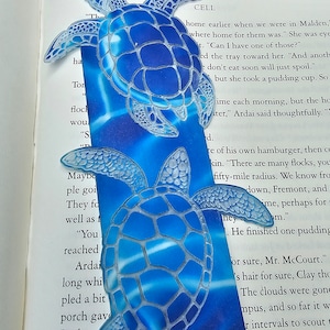 Engraved Acrylic Sea Turtle Bookmark, Engraved Bookmark, Book Accessory ...