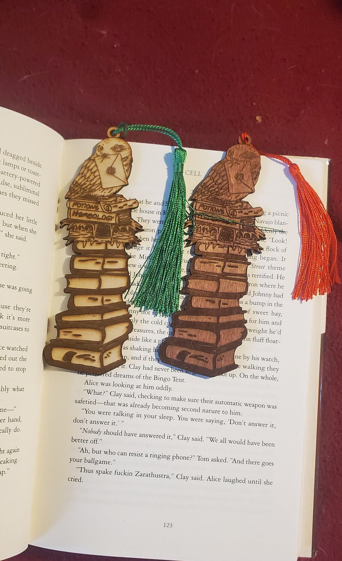 Engraved Owl Bookmark, Laser Engraved, Book Accessory, Wood Bookmark ...