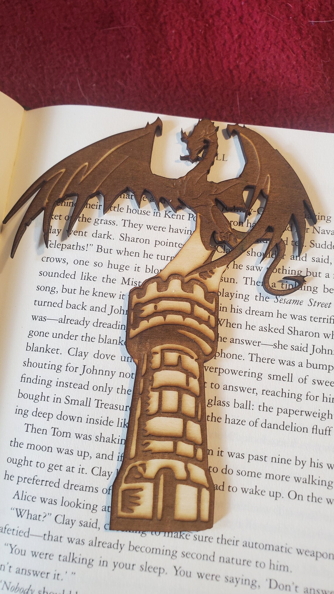 Engraved Dragon Bookmark Wooden Bookmark Laser Engraved - Etsy