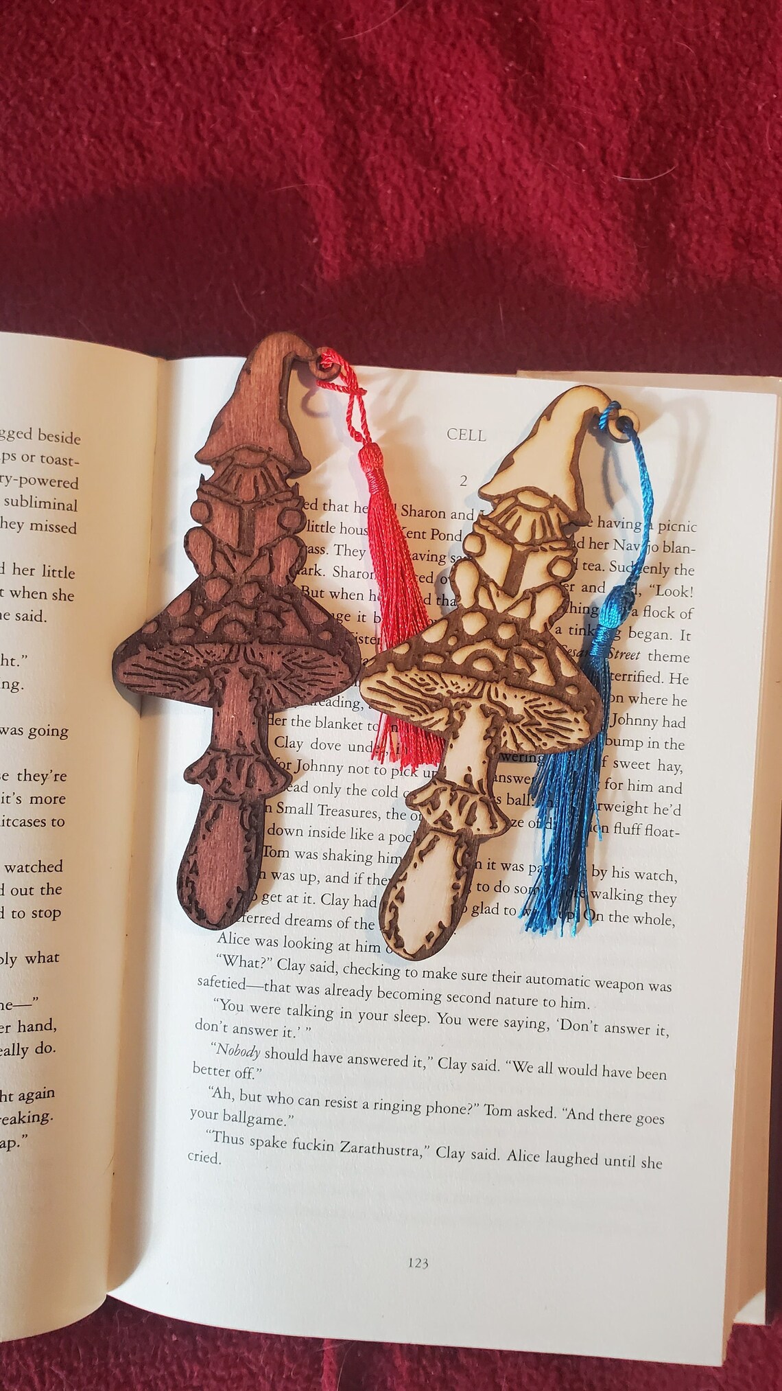 Engraved Gnome Bookmark, Wooden Bookmark, Laser Engraved, Book ...